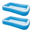Intex Swim Center 72in x 120in Rectangular Inflatable Swimming Pool, 2 ...