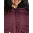 Big Chill Women's and Women's Plus Maxi Puffer Coat with Hood ...