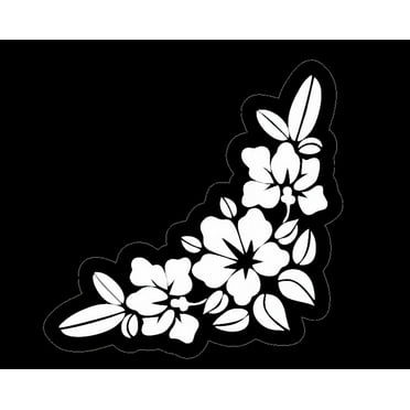 Puerto Rico Flag Sticker (Pack of 2) Vinyl Decal, Hibiscus Flower, "Amapola" - Walmart.com