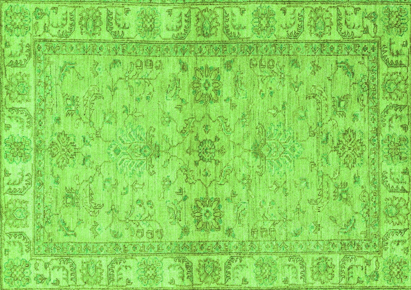 Ahgly Company Indoor Rectangle Abstract Green Modern Area Rugs, 5' x 8 ...