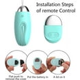 Vibrator Cute Shape Woman Remote Control 10 Speeds Vibrating Eggs