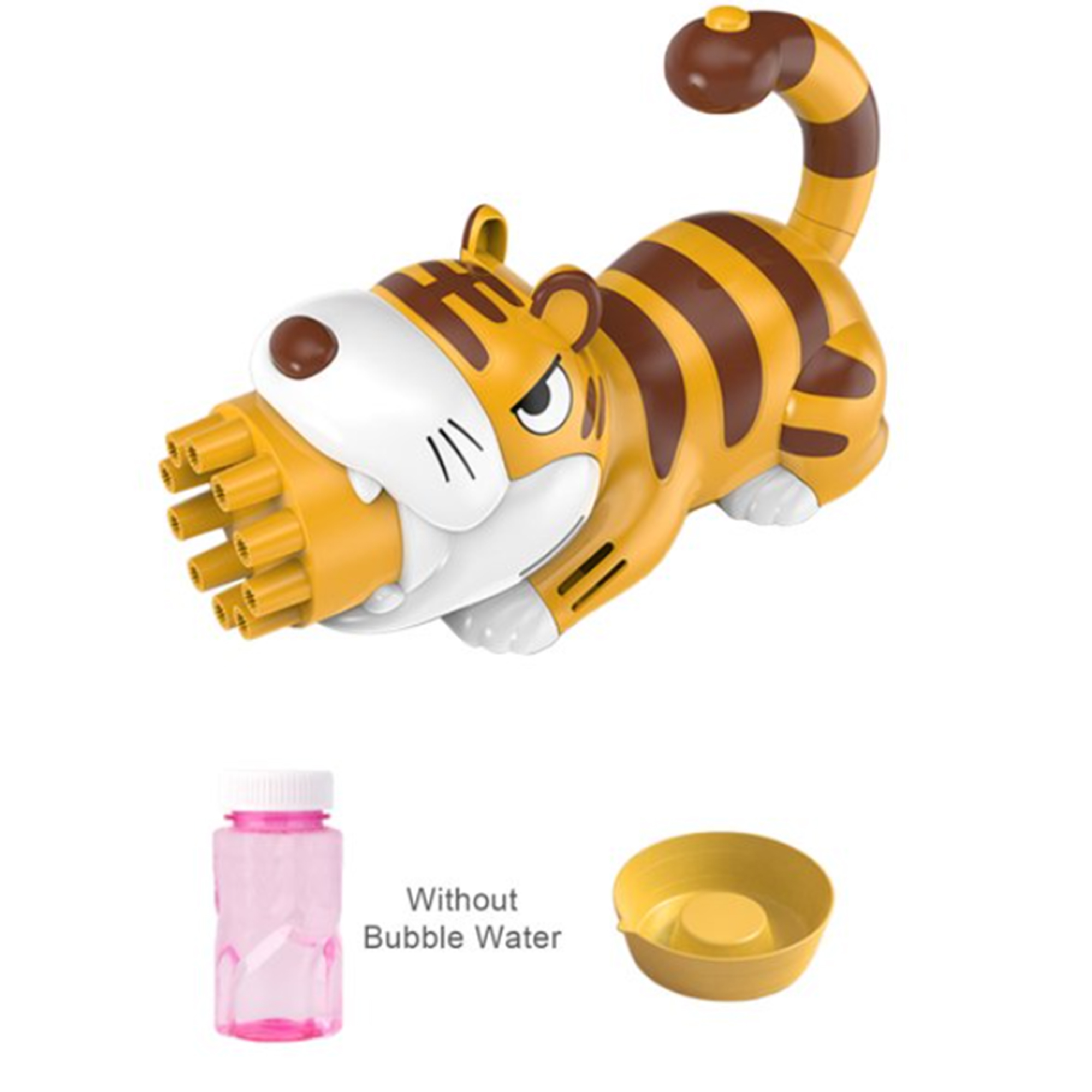 FUTATA Cartoon Animal Bubble Machine, 10 Holes Tiger Automatic Bubble ...