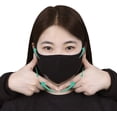 Black Mask, Fashion Protective, Unisex Black Dust Cotton, Washable ...