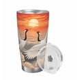 20oz Insulated Stainless Steel Tumbler, Traditional Chinese Red-Crowned ...