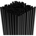 Disposable Plastic Drinking Straws - 7.75" Long - Straight - Unwrapped ...