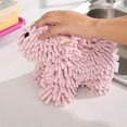 Cute Dog Chenille Hand Towel, Chenille Dog Hand Towel, Super Soft Water ...