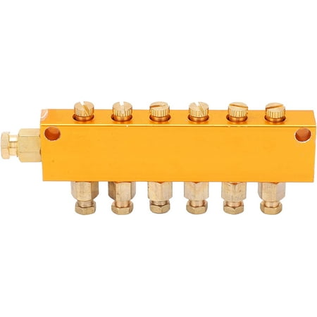 Brass Oil Distributor 5/6 Way Adjustable Lube Oil Piston Distributor ...