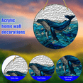 Acrylic Round Hanging Ornament Whale Stained Glass Design 1 Pack for ...