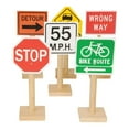Creative Minds Deluxe International Traffic Signs with Wooden Bases ...