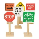 Creative Minds Deluxe International Traffic Signs with Wooden Bases ...