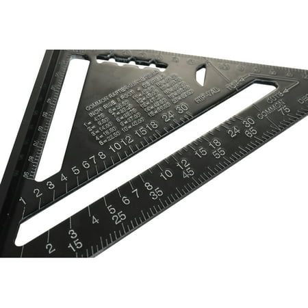Aluminum Alloy Triangle Rulers 90 degrees 45 degrees Set Square 7in ...