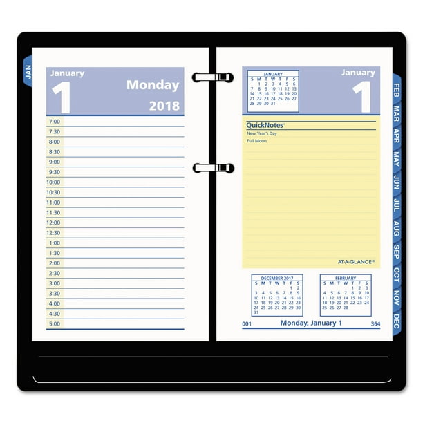 AT-A-GLANCE QuickNotes Desk Calendar Refill, 3 1/2 x 6, 2018 - Walmart ...