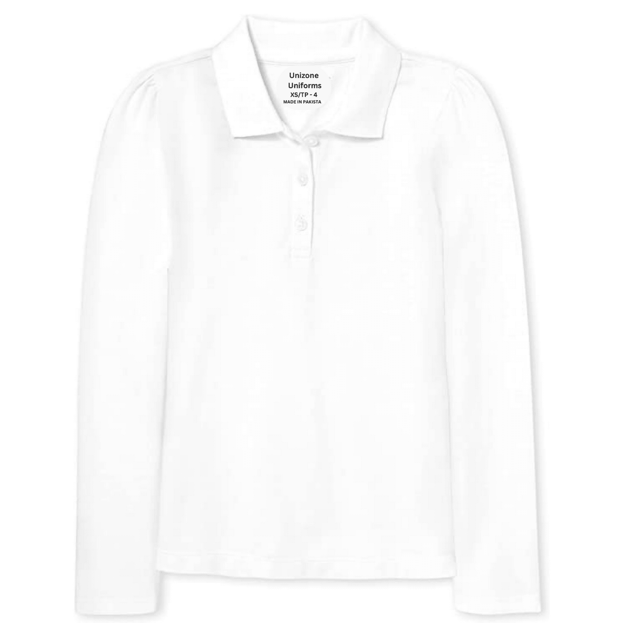 Click here for Unizone Uniforms Girls Long Sleeve Polo Shirt (Lar... prices