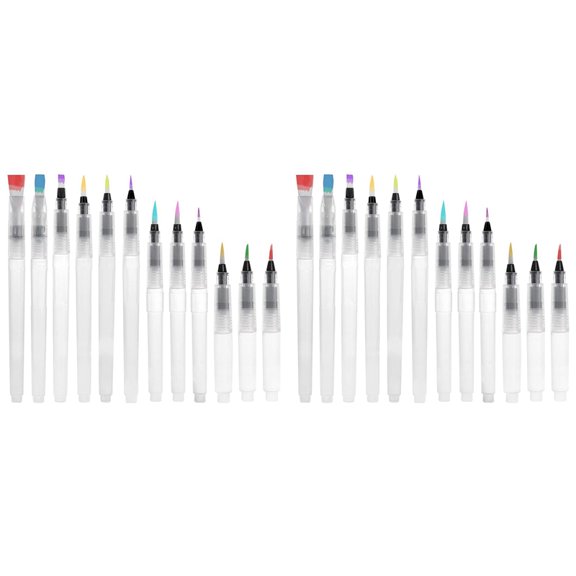 Innens Watercolor Brush Dual Tip Pens Brush Tip Water Soluble Marker ...