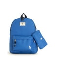 U.S. Polo Assn. Adult 16" Water-Resistant Backpack & Detachable Pouch ...