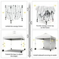 10x10FT Pop Up Canopy Tent, Heavy Duty Gazebo W/ Removable Sidewall ...