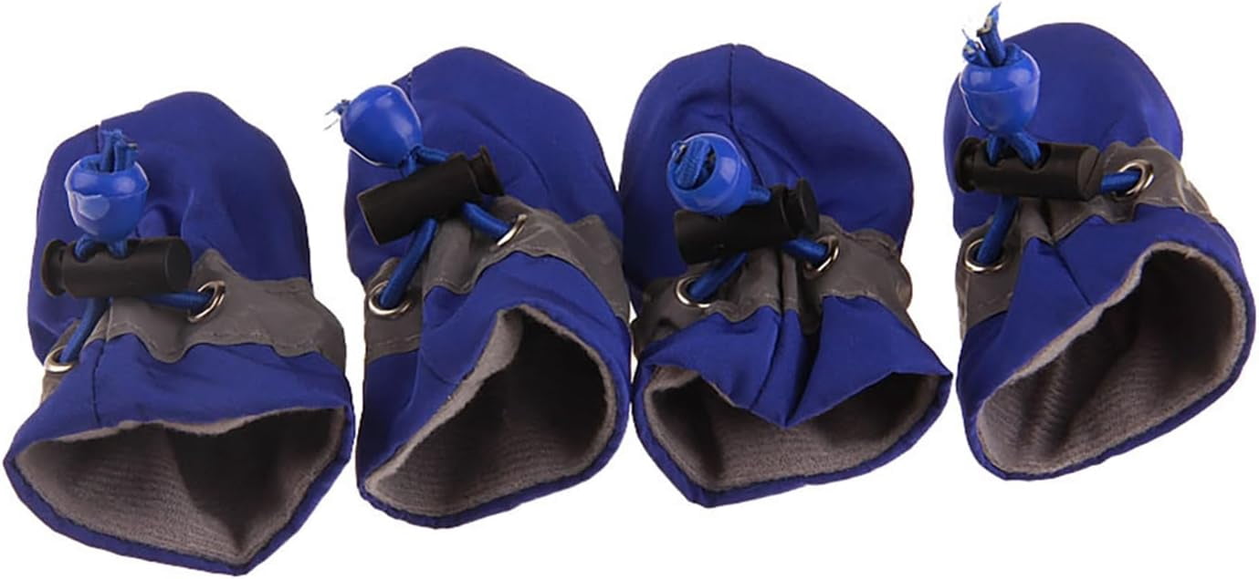 4Pcs/Set Lightweight Elastic Pet Dog Puppy Foot Covers Blue Without ...