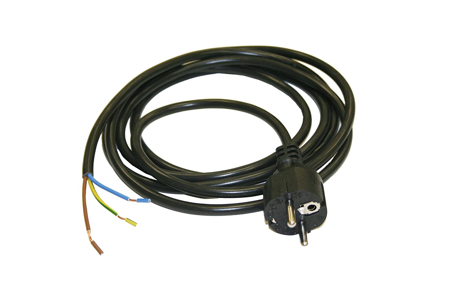 Interpower 86230020 Continental European AC Power Cord, CEE 7/7 Plug ...
