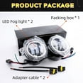 2PCS DOT 4 inch Round LED Fog Lights Bumper Driving DRL for 07-18 Jeep Wrangler JK - Walmart.com