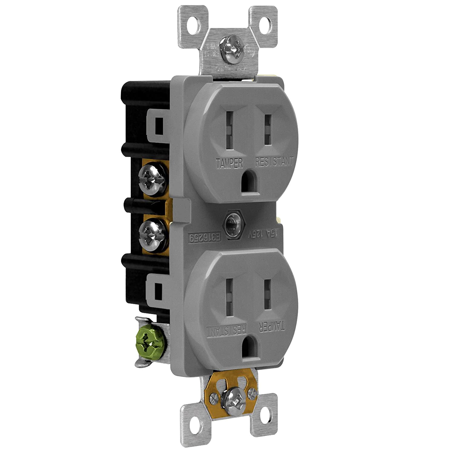 ENERLITES Duplex Receptacle Outlets, Tamper-Resistant, Industrial Grade ...