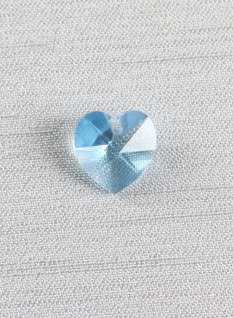Ivy Lane Design Heart Charm, Aquamarine - Walmart.com