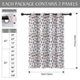Baseballs and Quotes White Blackout Curtains,Triple Weaved Fabric ...