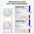 G120Pro Reverse PC Fans White | Daisy Chain Connection | 120mm PWM ...
