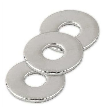 FASTENER TREE #6 x 3/8" Flat Washer 304, Stainless Steel, SAE Washer for Screws Bolts 100 Pieces ...