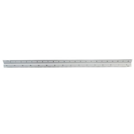 30cm Technical Engineer Silver Accurate Aluminum Alloy Ruler Scale ...