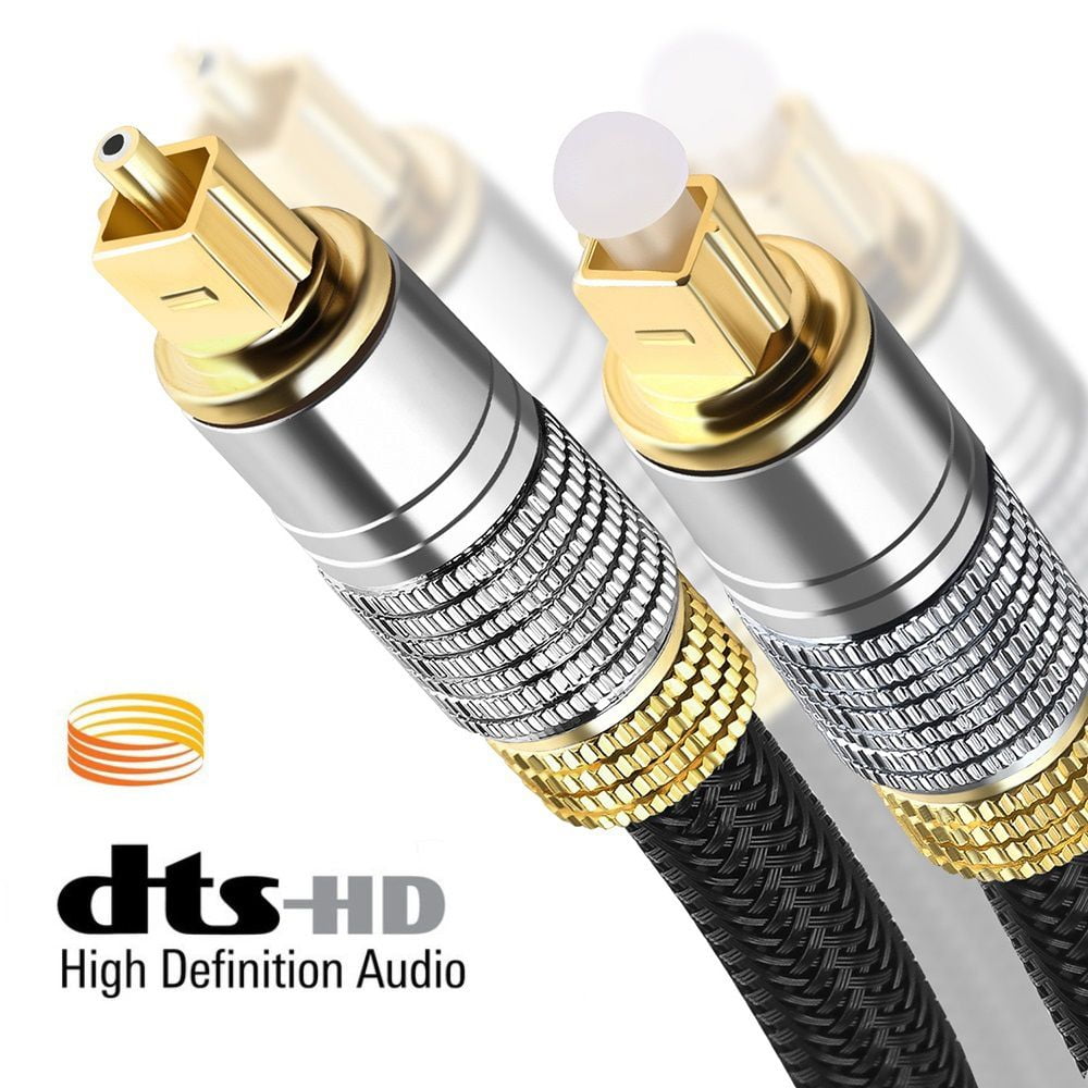 Gold-plated Dolby 7.1 Digital Soundbar 5.1 Toslink Optical Audio Cable ...