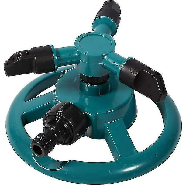 Garden Sprinkler, 360 Full Circle Rotating Sprinkler 3 Nozzle Tube Hose ...