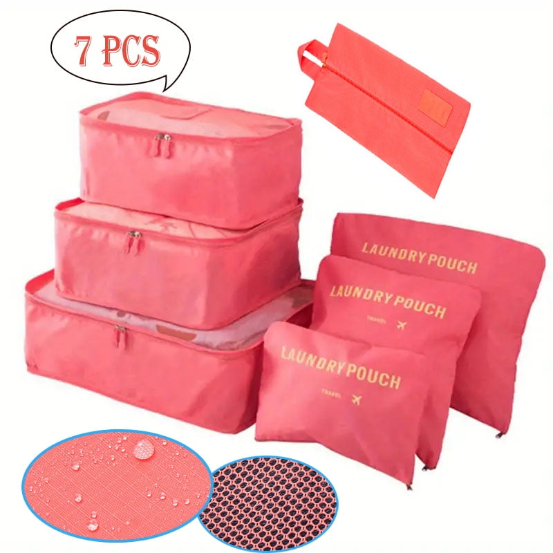 MAINYU 7Pcs Travel Bags Clothes Packing Cube Luggage Organizer Multi ...