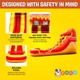 Pogo 12ft Fire Marble Crossover Kids Inflatable Water Slide, No Blower ...