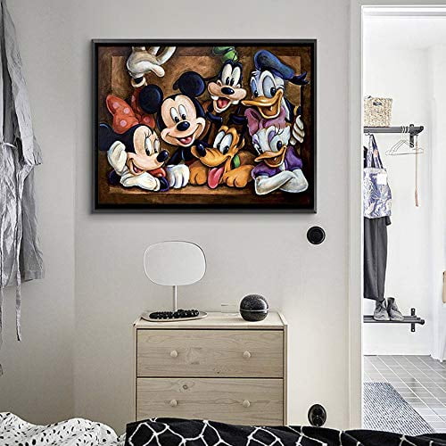 Mickey Mouse Oil Painting