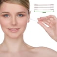 800 pieces cotton swab, double helix tip with paper stick, high-quality ...