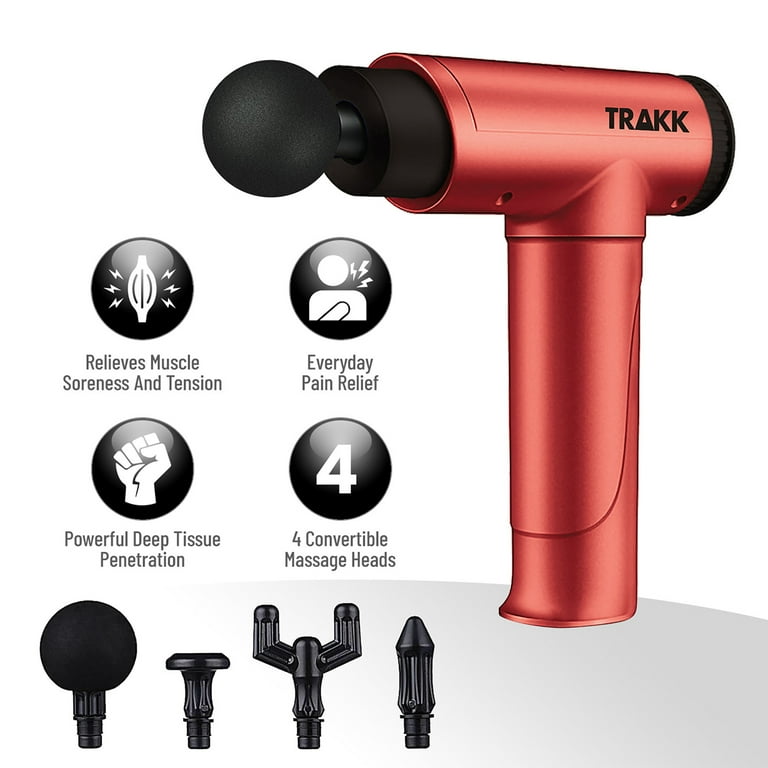 TRAKK Beast Deep Muscle Speed Head Massage Gun Rugged, Red, 40% OFF