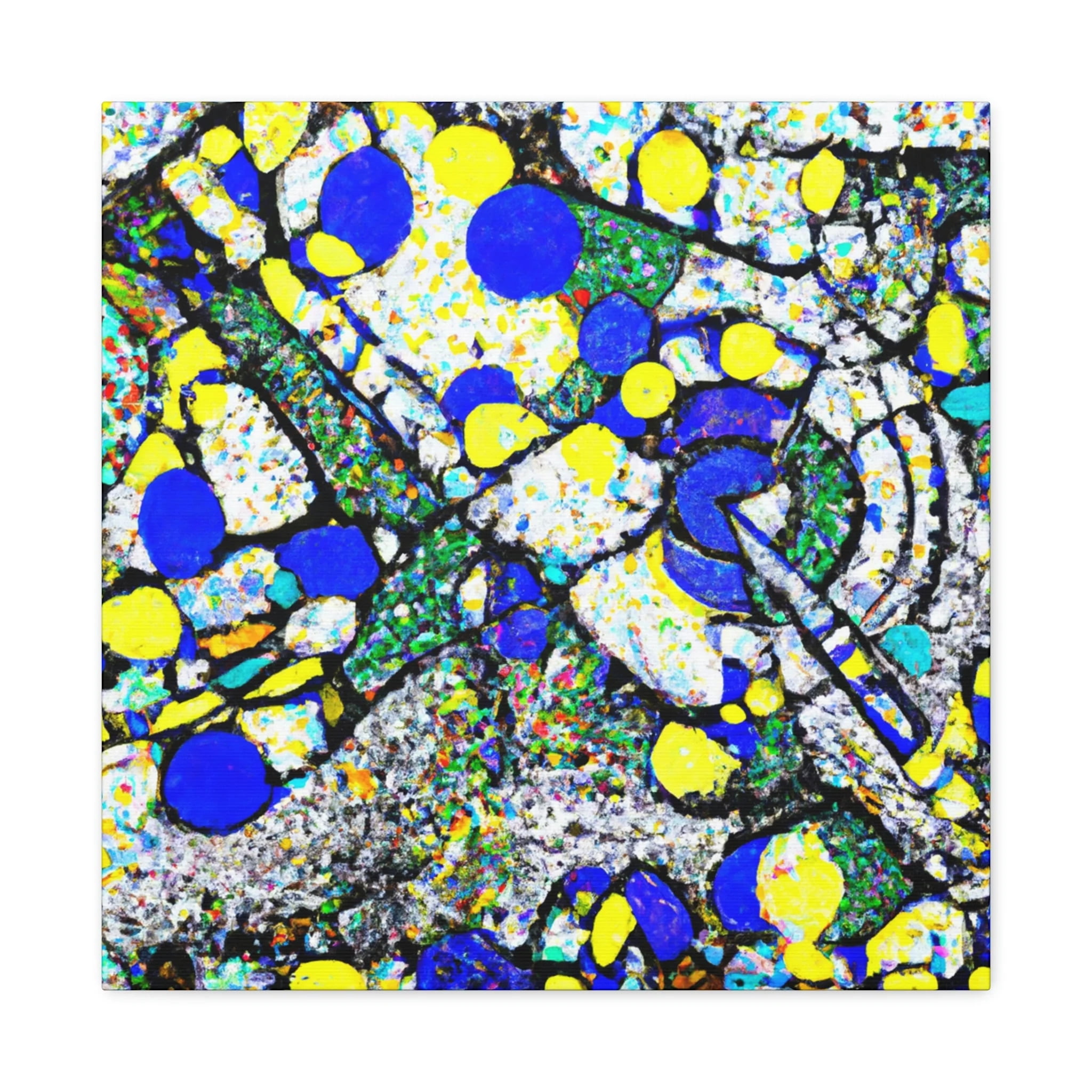 Abstract Expressionist Pointillism - Canvas - Walmart.com