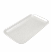 CKF 17SW, #17S White Foam Meat Trays, Disposable Standard Supermarket ...