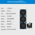 Pano-Mounts 360mm Adjustable PC Vent Computer Cooling Fans with AC Plug ...