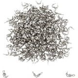 200pcs 5mm Stainless Steel Bead Tip Cord Ends Open Clamshell Crimp Bead ...