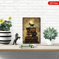 8x12 Inch Metal Wall Art Rectangular Vintage Fairy On Stacked Books ...