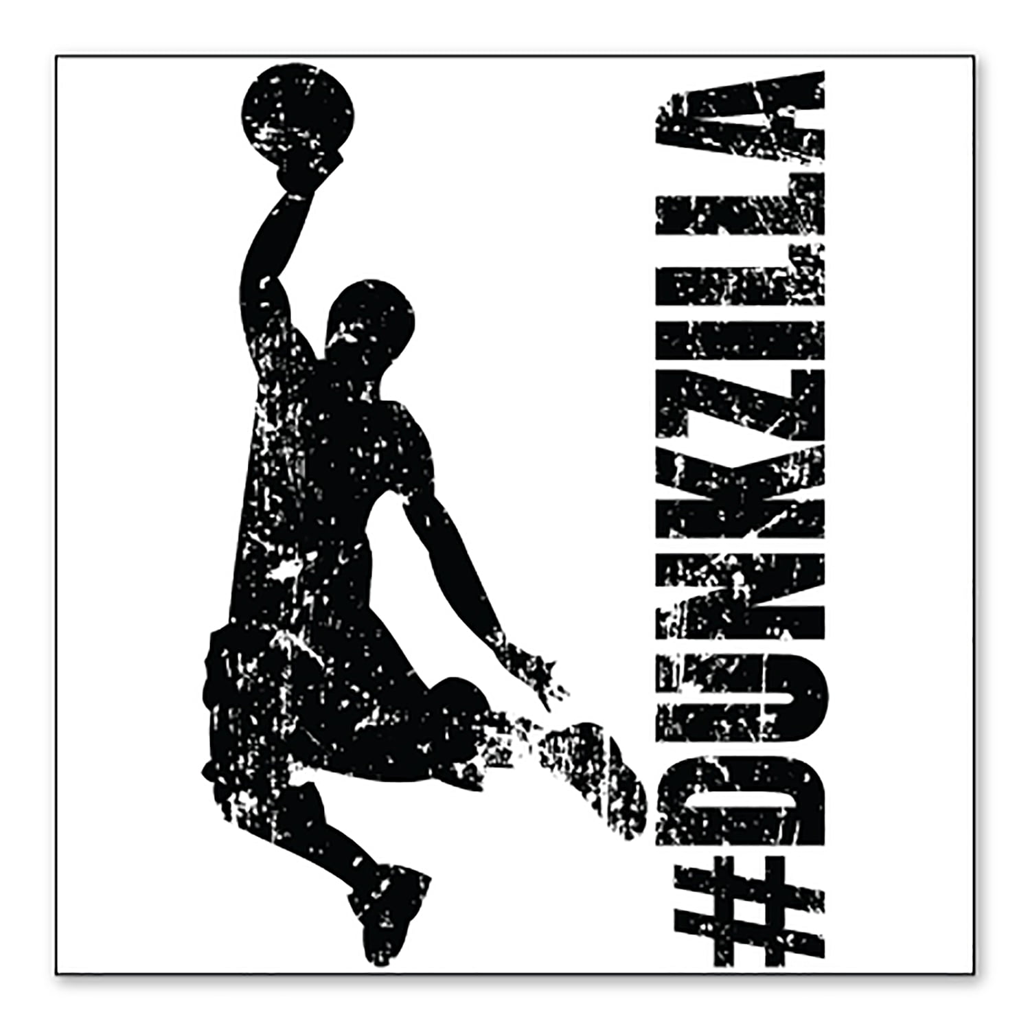 DistinctInk Custom Bumper Sticker - 3" x 3" Decorative Decal - White ...