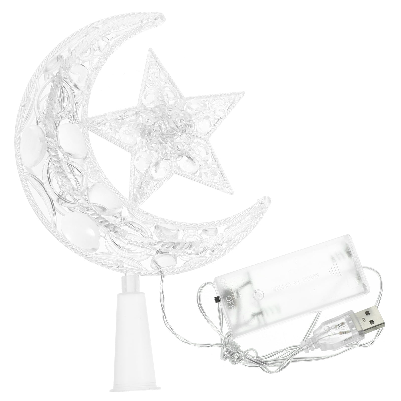 Click here for Cosmobetty Classic Star Moon Tree Topper Led Tree... prices