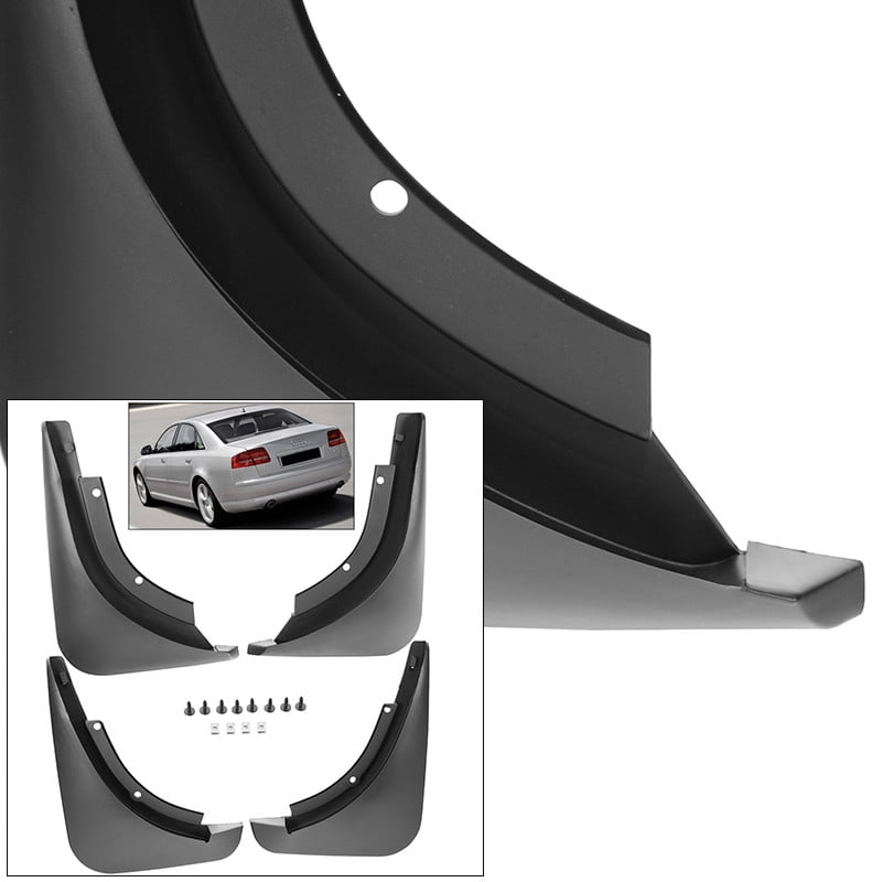 Front Rear Mud Flaps Splash Guards 2004-2010 Audi A8 S8 Mudguards ...