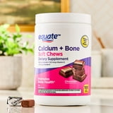 Equate Calcium and Vitamin D Bone Health Chews, Milk Chocolate, 600mg ...