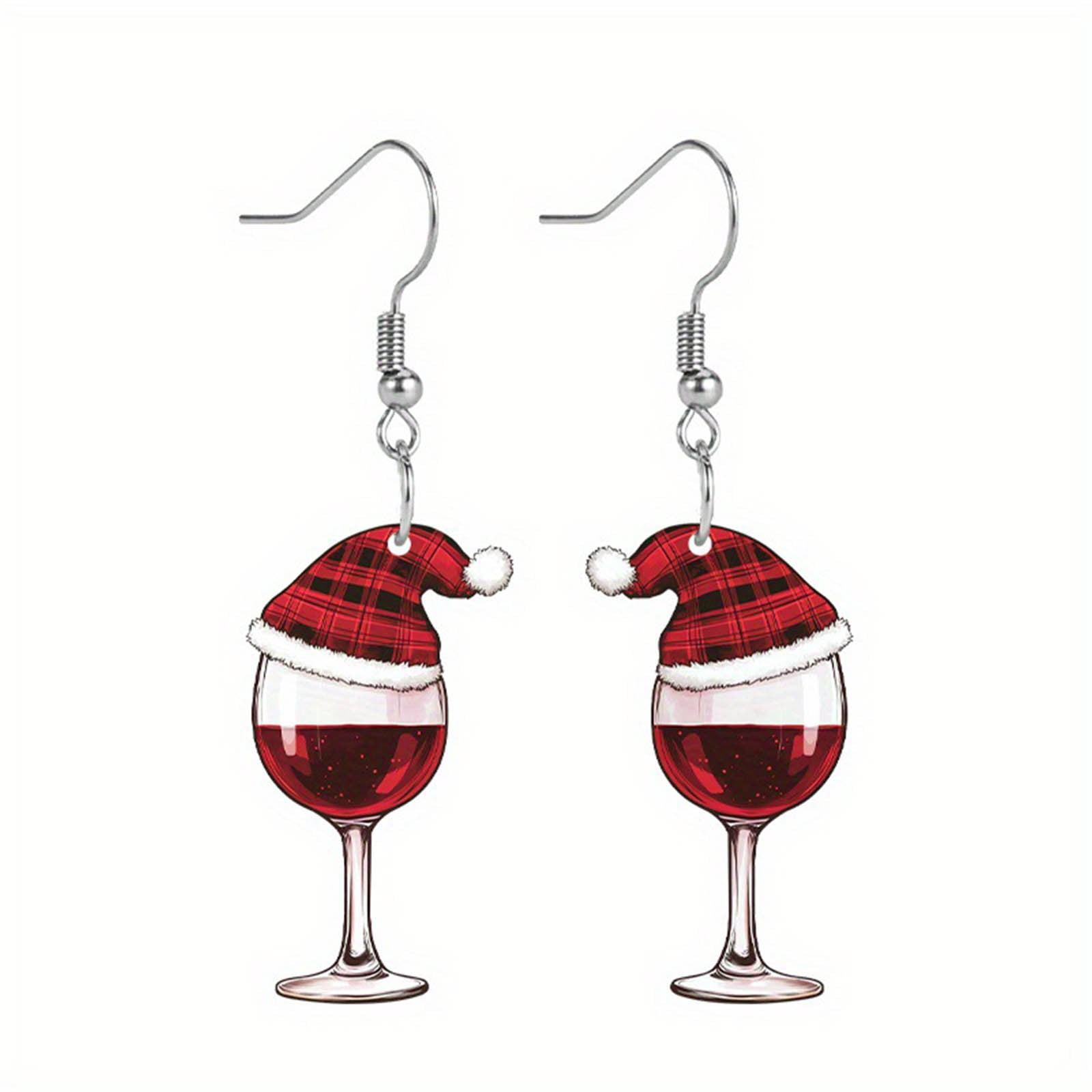 Click here for Binwennn 2025 Christmas Cup Design Acrylic Earring... prices