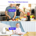 HelloBaby Video Baby Monitor-HB6256 With Two Camera， Remote Pan-Tilt ...