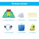 Gymax Inflatable Mighty Water Park Bouncy Splash Pool Climbing Wall w ...