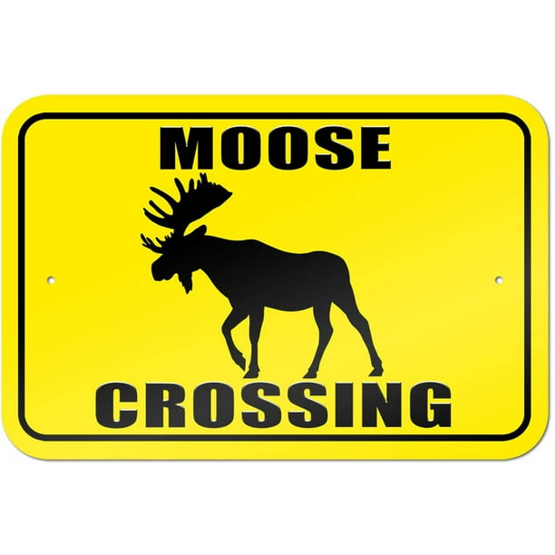 Moose Crossing Sign - Walmart.com - Walmart.com