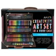 Art 101 Creativity Multifunctional Art Set with 173 Pieces in Wood Case ...